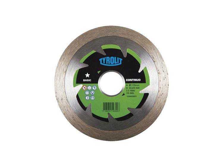 Tyrolit disco diamantado continuo 7″ 180 MM BASIC – Masin herramientas